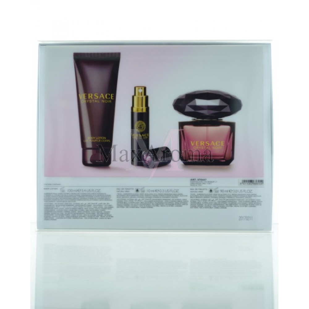 Versace Crystal Noir gift set for Women EDT 3.4 oz|MaxAroma.com
